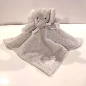 Honey Bunny | Toys | Honey Bunny Grey Elephant Security Blanket Lovey ...